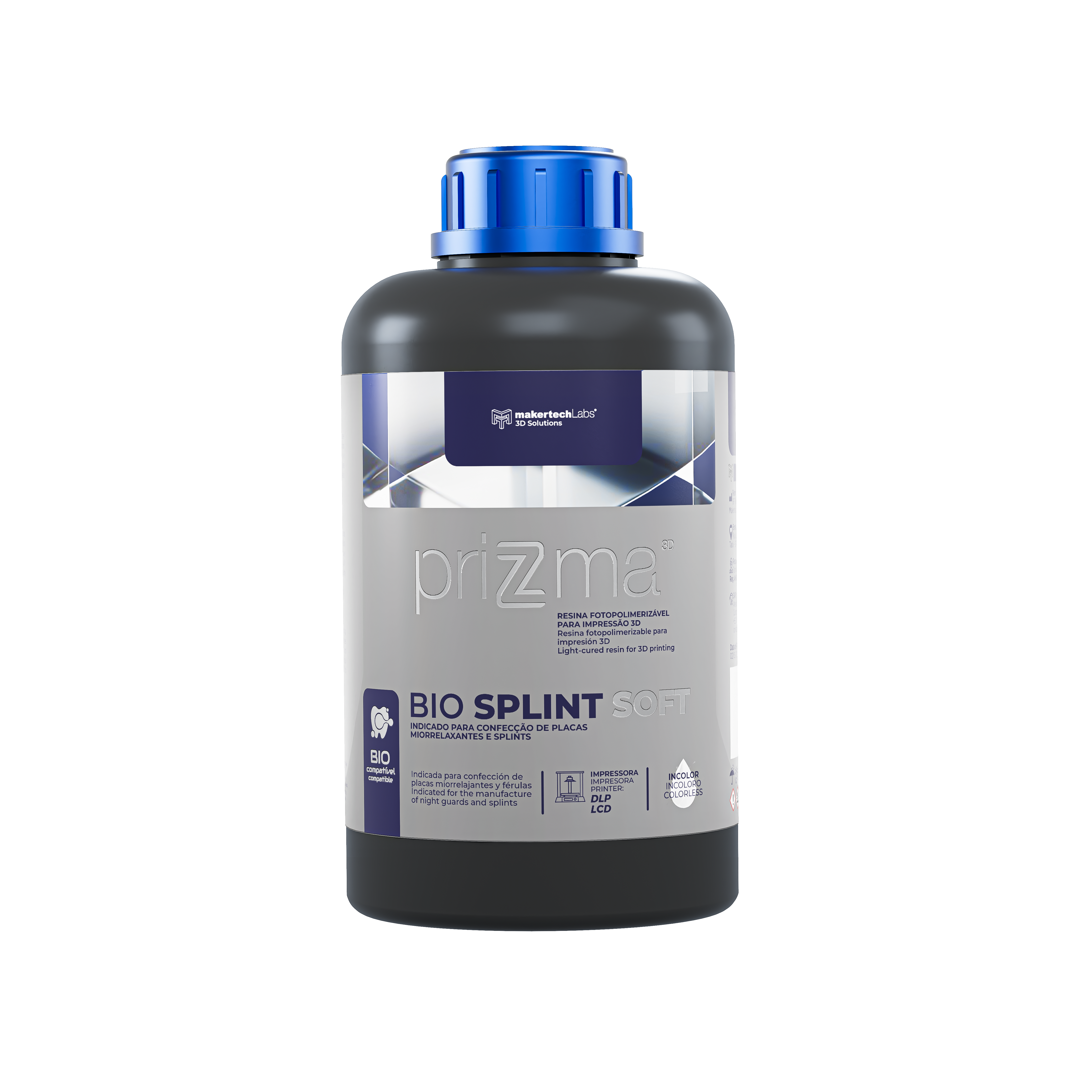 Prizma 3d Resin Bio Splint Soft by Makertech Labs - Transparent 1 kg ...